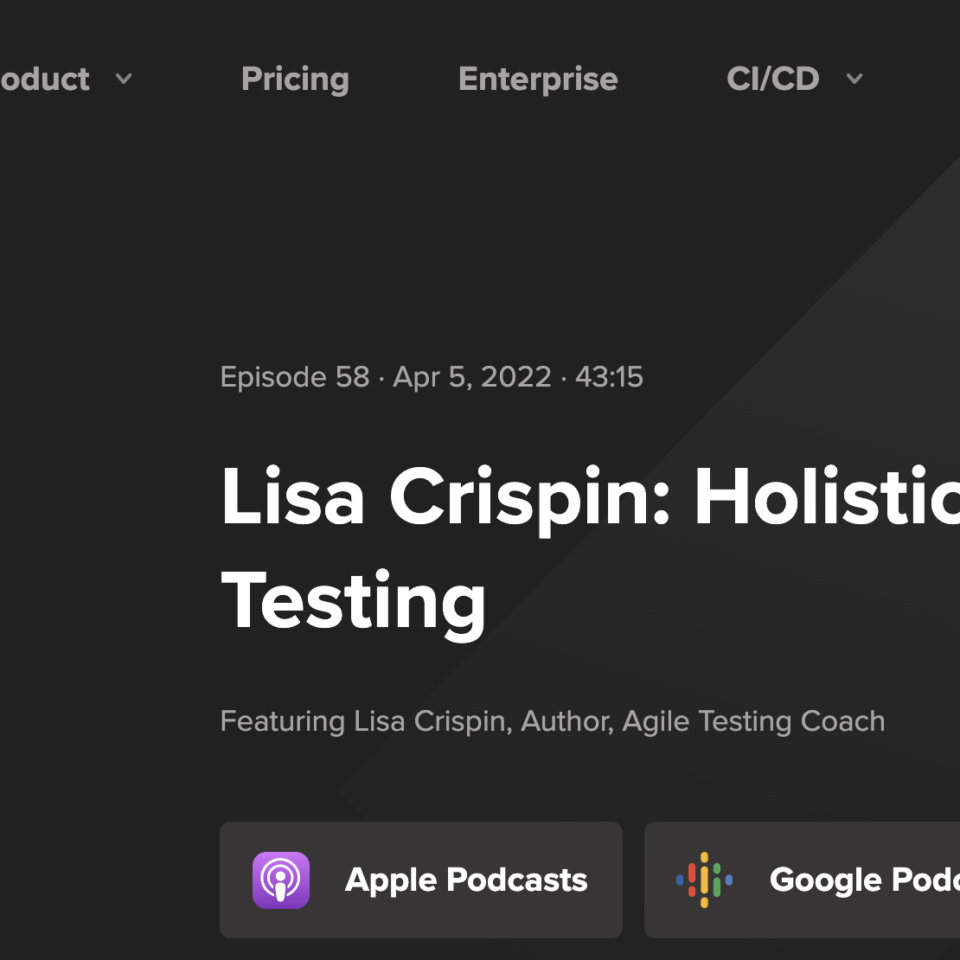 Agile Testing with Lisa Crispin - Agile Testing with Lisa Crispin